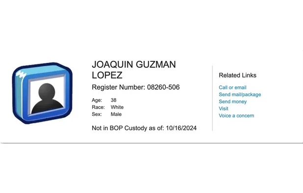 Joaquín Guzmán López Is Released From US prison; Ovidio Guzmán Is Sent ...